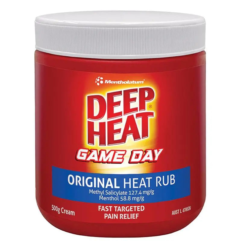 Deep Heat Original Heat Rub 500g – Deep Heat Australia